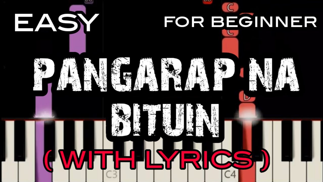 PANGARAP NA BITUIN ( LYRICS ) - SHARON CUNETA | SLOW & EASY PIANO - YouTube