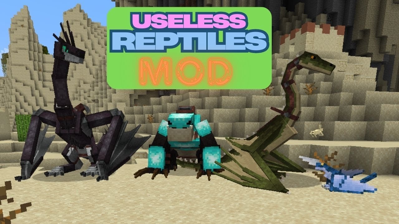 The Useless Reptile's Mod Complete Showcase | Minecraft - YouTube