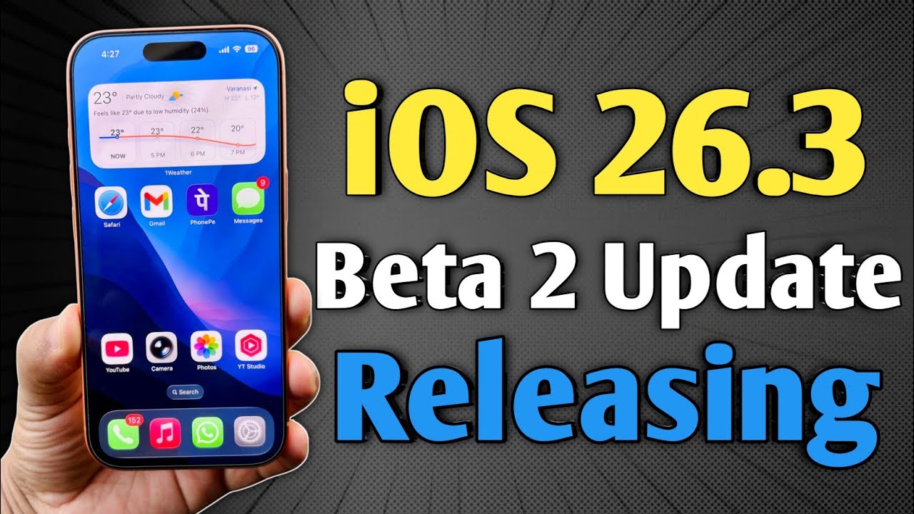 iOS 26.3 Beta 2 Releasing - What to expect - YouTube