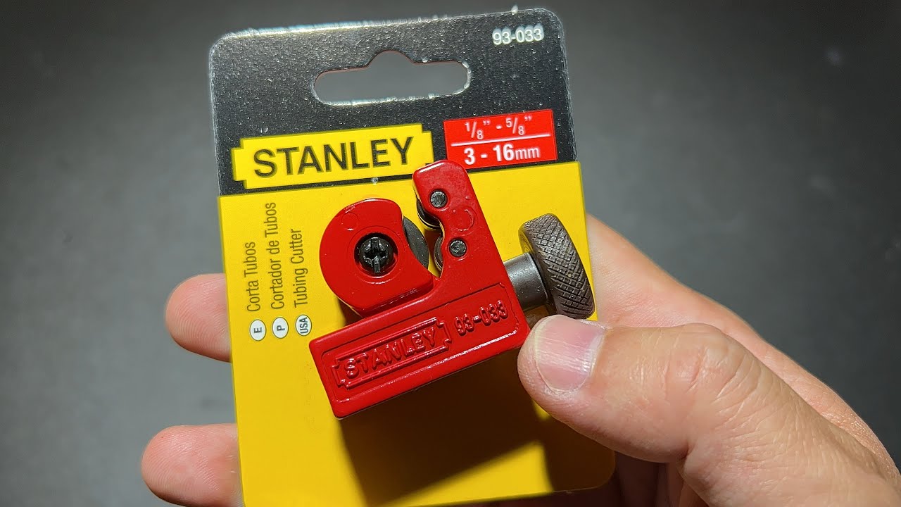 STANLEY 93-033-22 TUBING CUTTER ยืม ที่ตัดท่อพกพา - YouTube