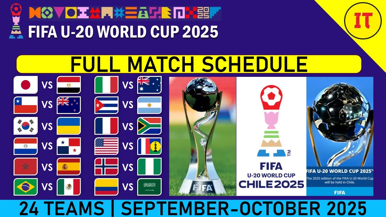 FIFA U20 World Cup 2025 Match SCHEDULE EXPOSED - YouTube