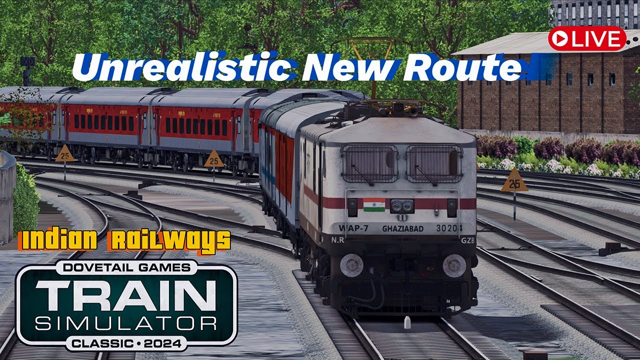 Unrealistic Indian Railways || Most realistic TRAIN SIMULATOR 2024 ...