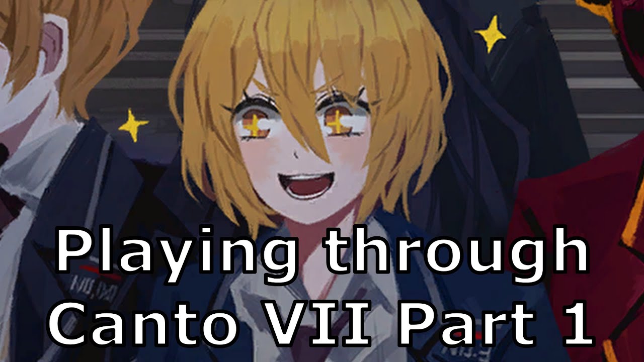 Playing through Canto 7 Part 1 in Limbus Company then pulling for and ...