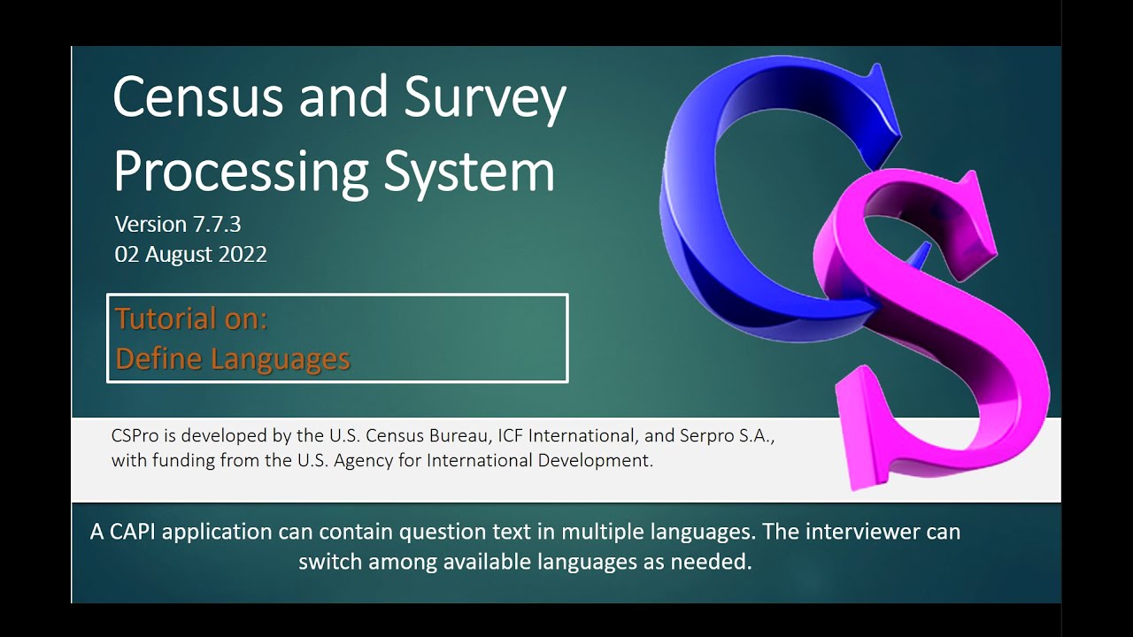 Multi Languages for CAPI and Valuesets - YouTube