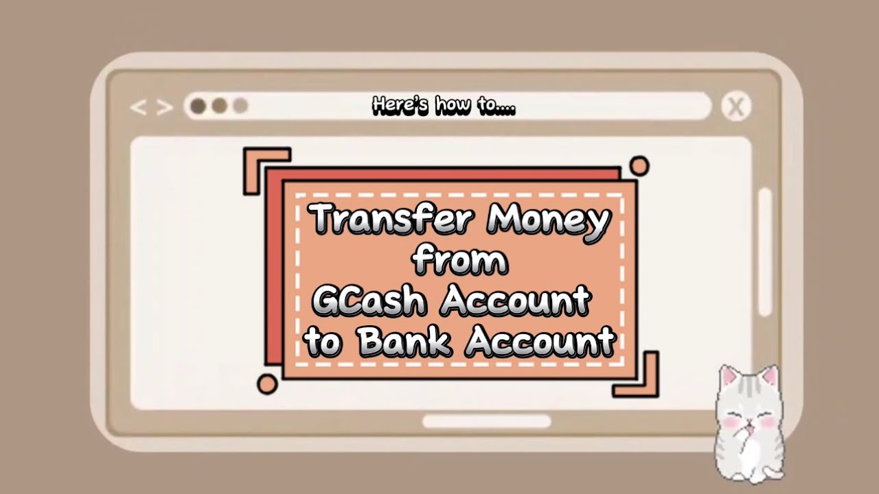 How to Transfer Money from GCash Account to a Bank Account - Flowchart ...