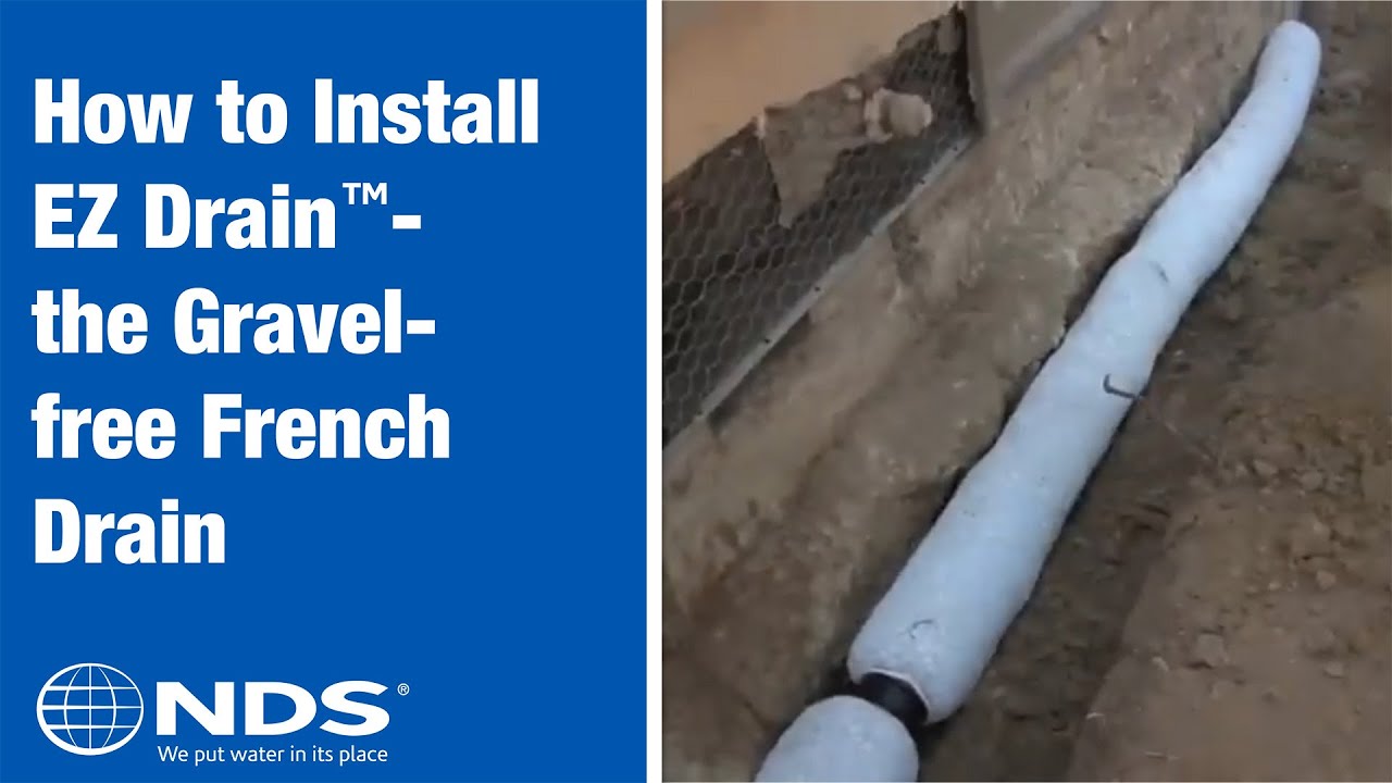 How to Install the NDS EZ-Drain French Drain System | NDS Yard Drainage ...