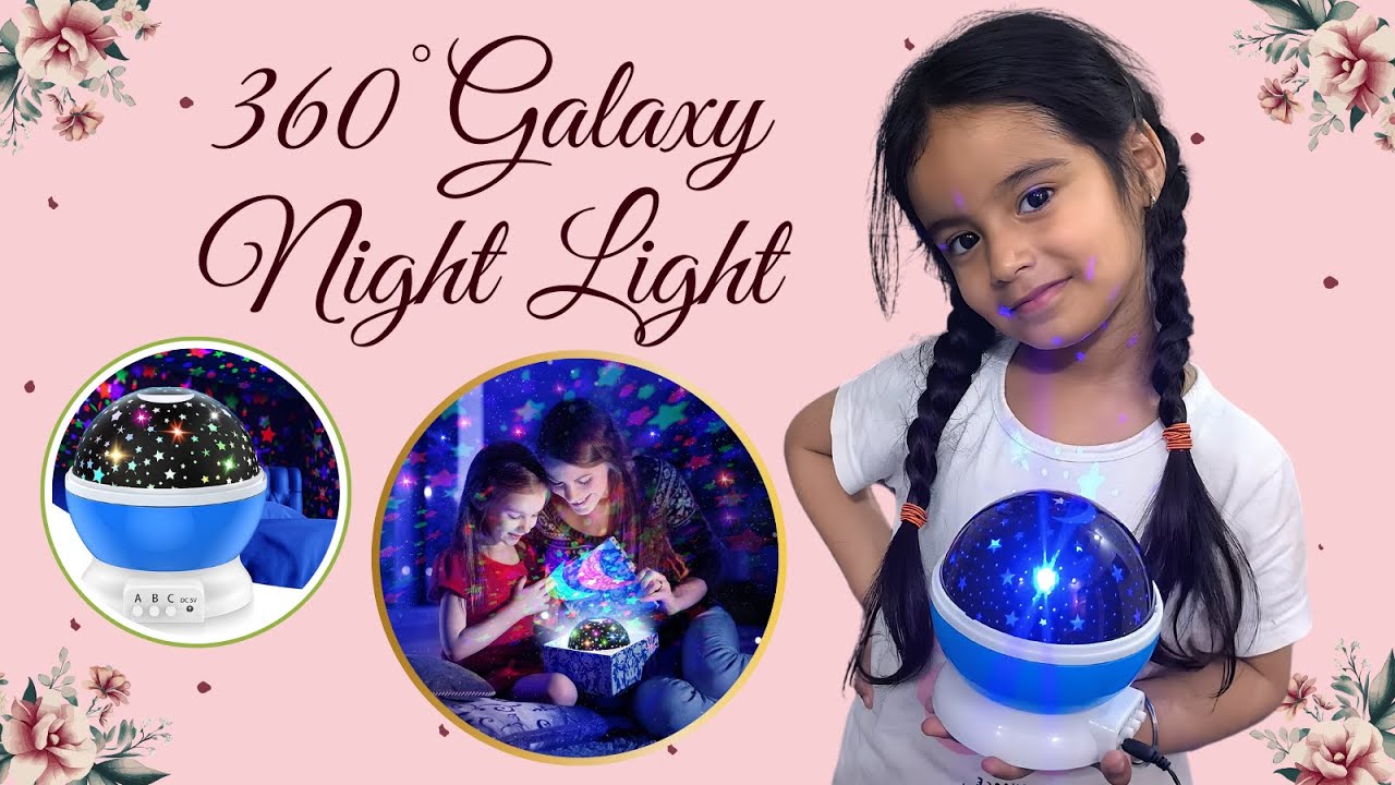 Magical Galaxy Night Light 😍 | Star Master Lamp For Kids | 360 ...