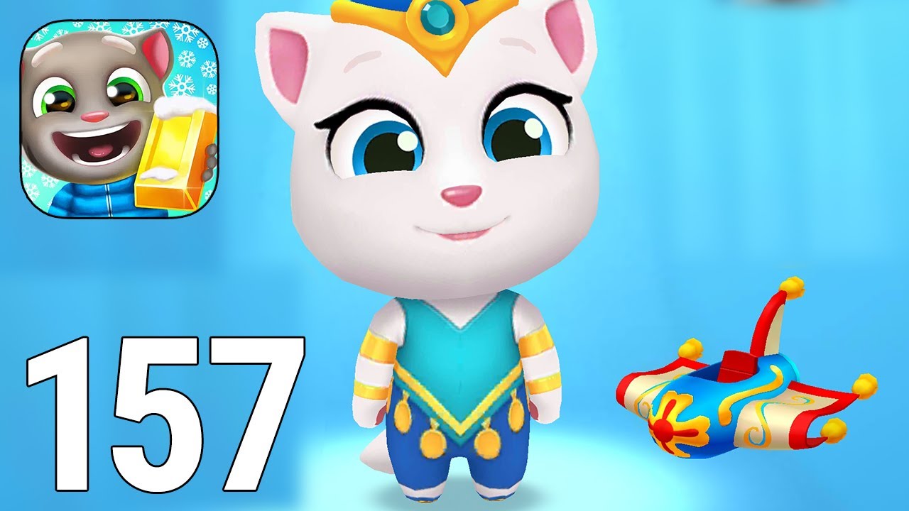 Talking Tom Gold Run Gameplay Walkthrough Part 157 - Genie Angela 2024 ...
