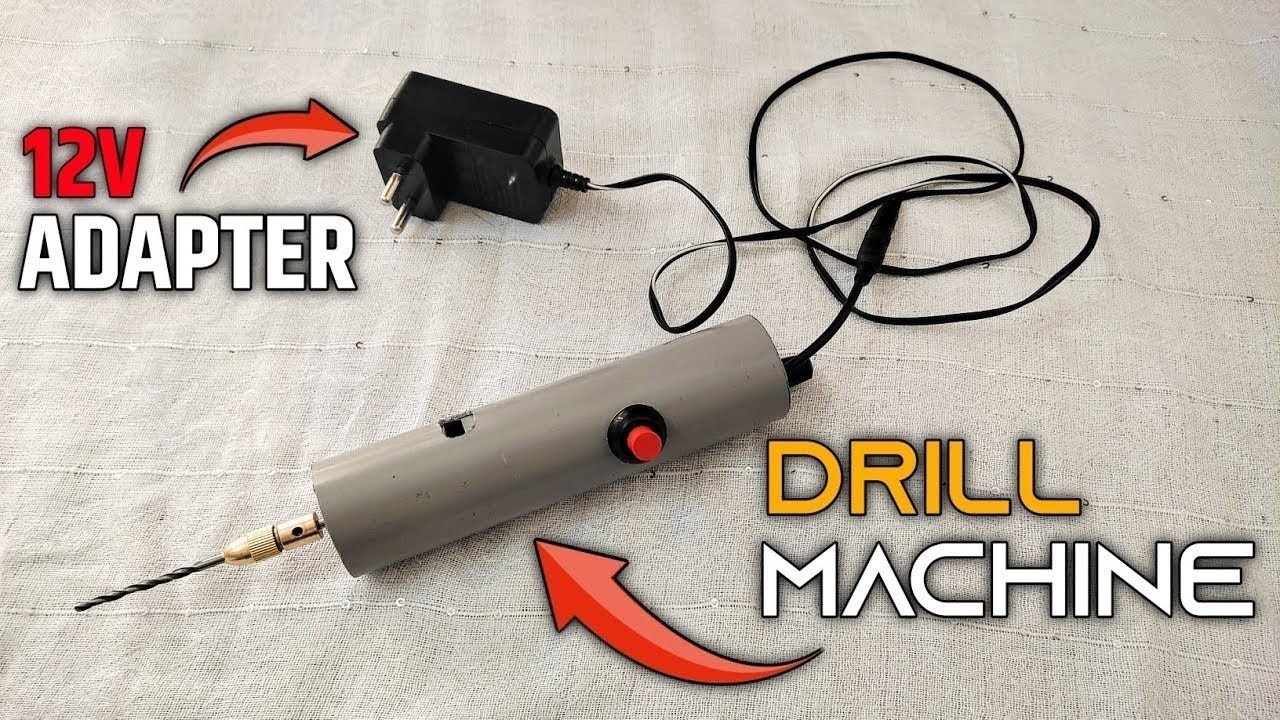 How To Make A Drill Machine At Home | Dc 555 Motor Drill Machine | Home ...
