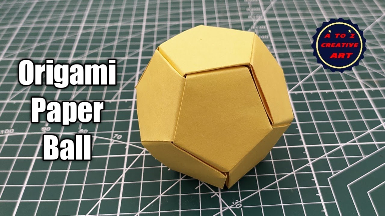 How To Make Paper Ball / DIY Paper Craft / Easy Paper Ball Making For ...