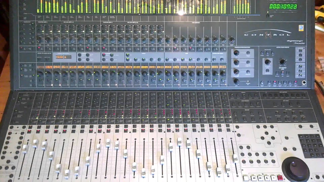 ProTools Control 24 in Vegas mode - YouTube