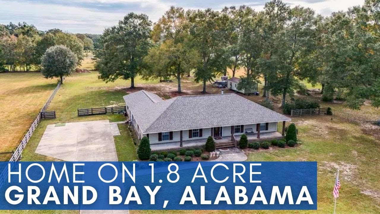 Modern Farmhouse for Sale on 1.8 Acres in Grand Bay, Alabama NO HOA ...