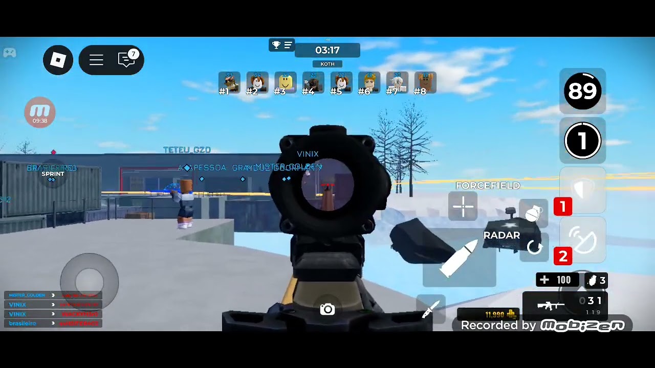 Gameplay jogando, arena de luta de arma no roblox - YouTube