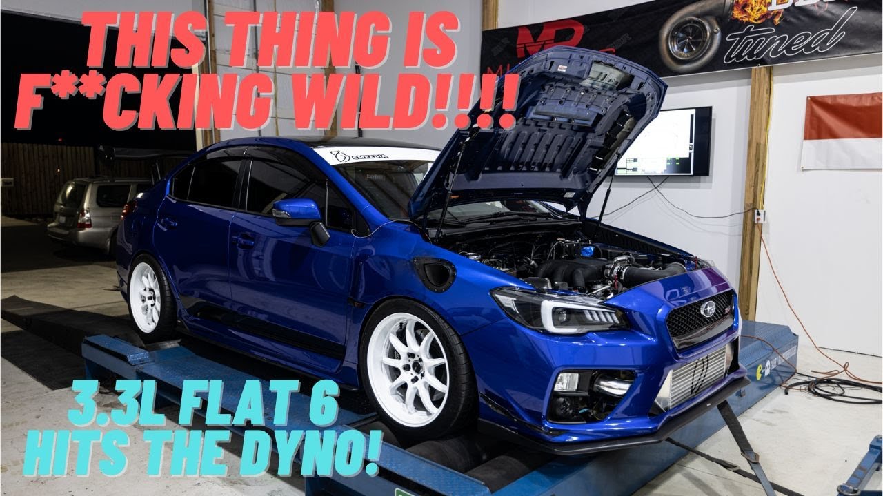 Turbo EG33 Subaru WRX STI Hits the Dyno! THIS THING IS WILD!!!! - YouTube