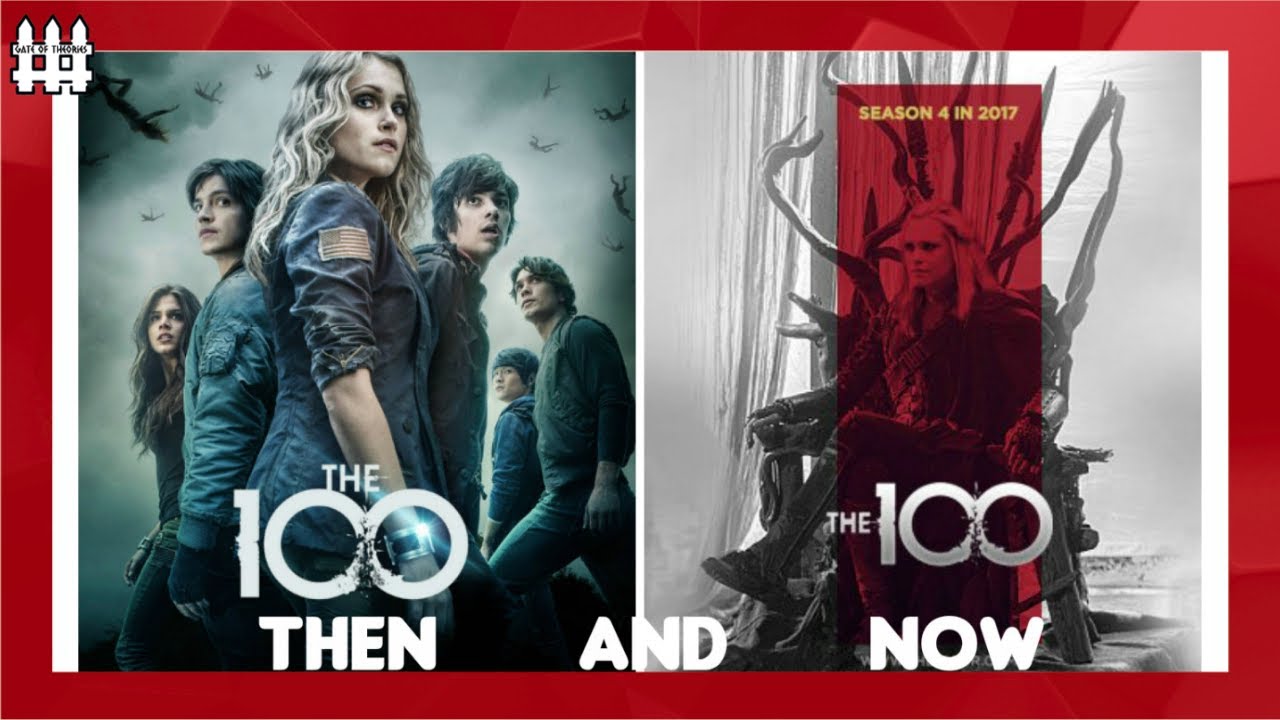 The 100 Then & Now - YouTube
