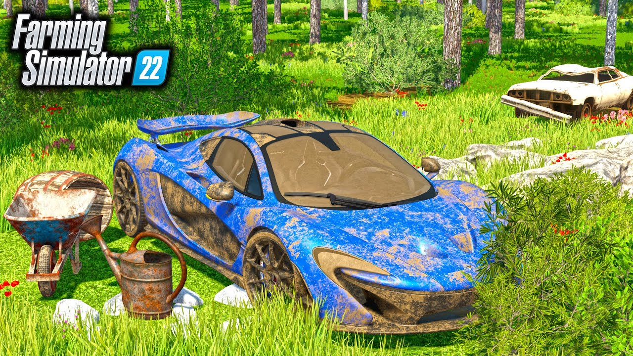 I FOUND AN ABANDONED SUPERCAR IN THE WOODS! | FARMING SIMULATOR 22 ...