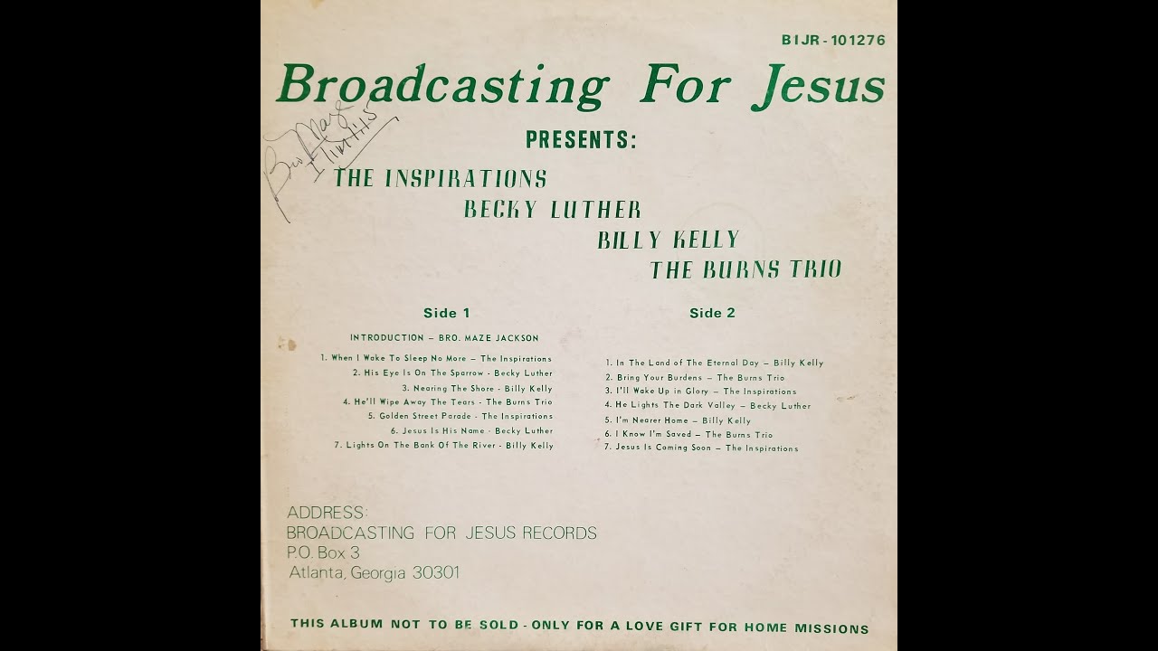 Broadcasting For Jesus Special Music - Evangelist Maze Jackson - Audio ...