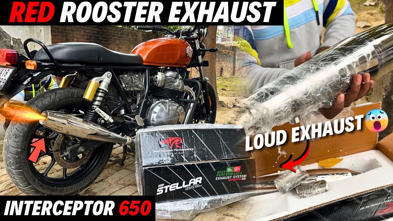 Installing Red Rooster Exhaust in Interceptor 650 & GT 650 | Best ...