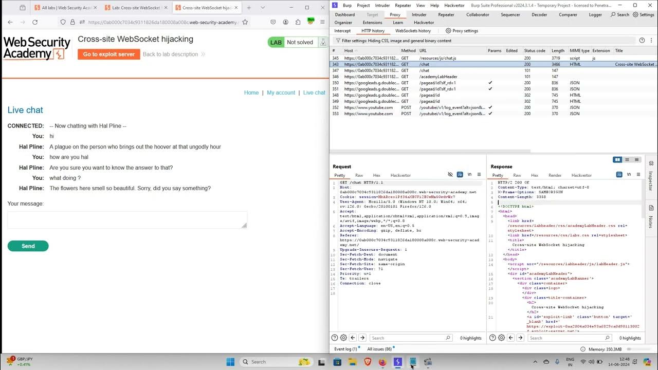 Cross site WebSocket hijacking - YouTube