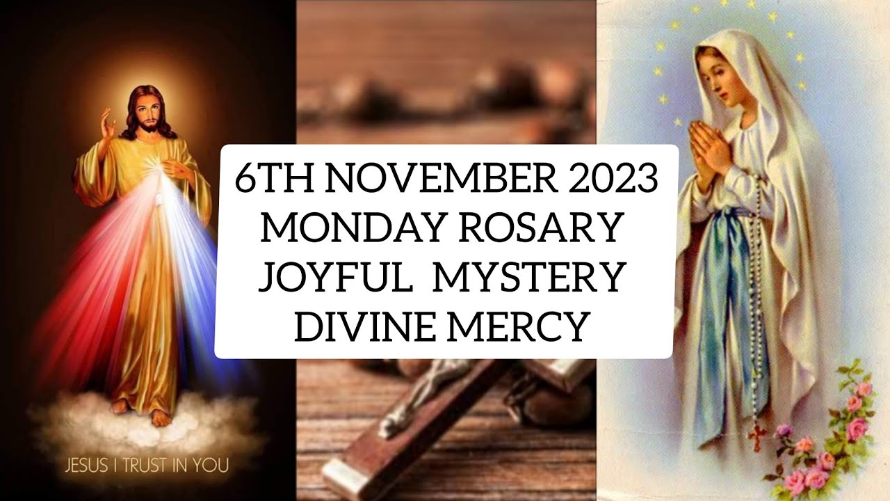 MONDAY JOYFUL MYSTERY,DIVINE MERCY|ROSARY PRAYERS ROUTINE - YouTube