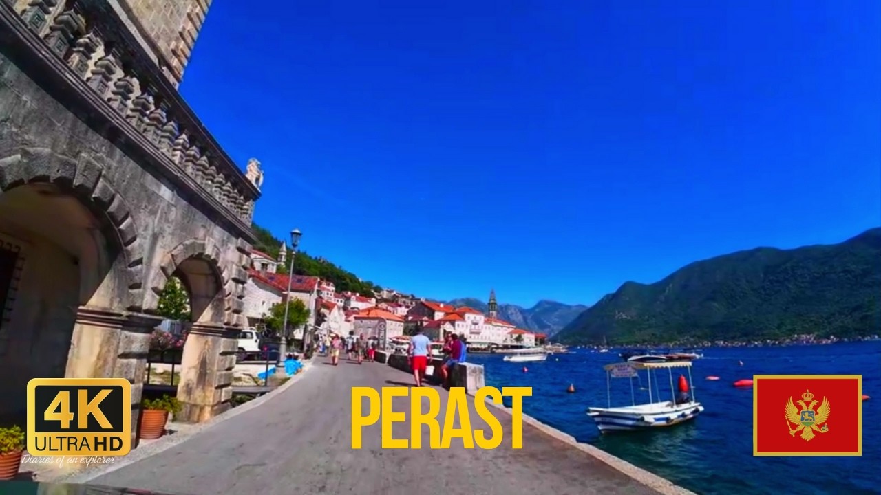 Perast 4k - 🇲🇪 Scenic drive. Is This The Most Beautiful Town By The Sea ...
