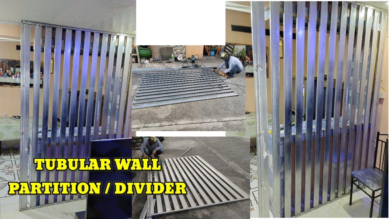 Fabricate & Installation Of Tubular Wall Partition / Divider - YouTube