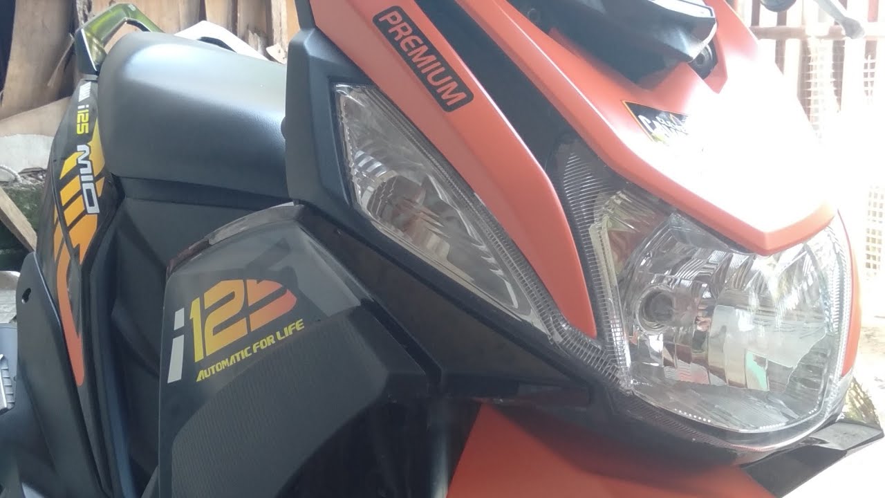 Mio125 matte orange black 2019 - YouTube