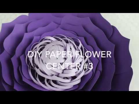 DIY Paper Flower Center #3 - YouTube