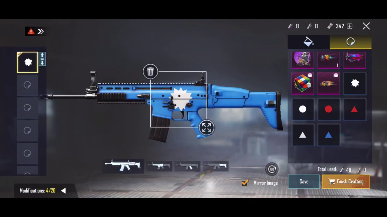 Pubg Mobile Nepalese Flag Scar-L Guncrafting - YouTube