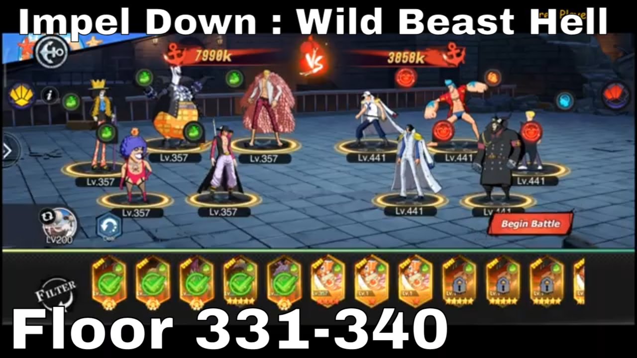 Impel Down : Wild Beast Hell Floor 331-340 New World: Vigour Voyage ...