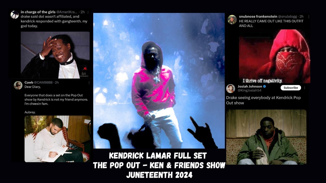 Kendrick Lamar's Epic Set at The Pop Out Show #kendricklamar #pglang # ...