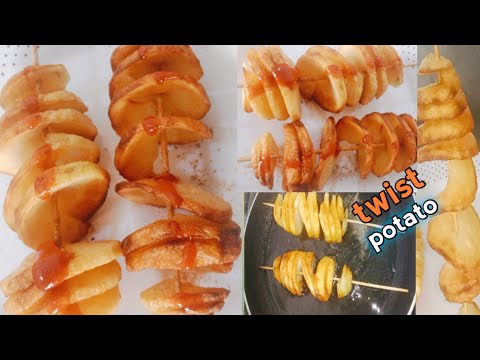 spring potato fry/twister potato/spiral potatoچپس کی بجائے فرائیز ایسے ...
