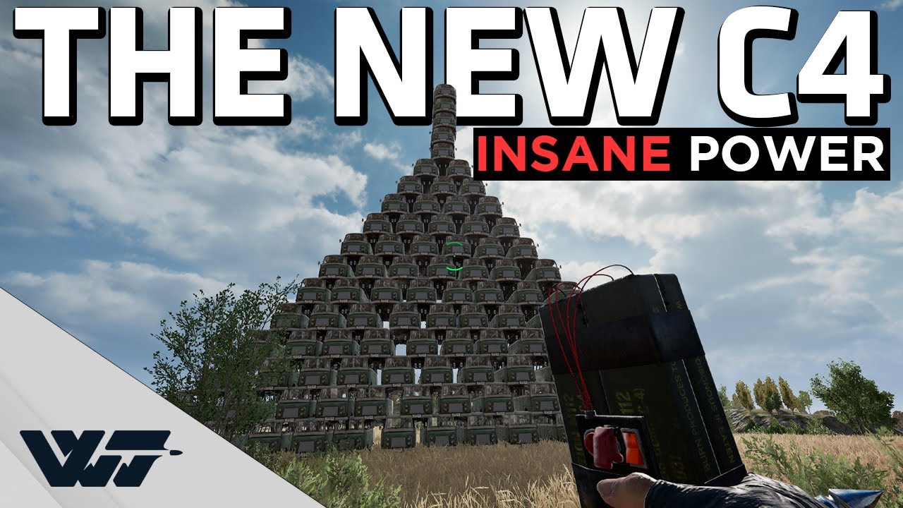 THE NEW C4 - Testing it's INSANE power - PUBG - YouTube