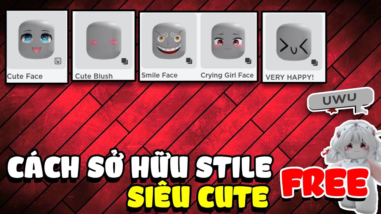 ROBLOX - CÁCH LẤY NHỮNG KHUÔN MẶT CỰC ĐÁNG YÊU HOÀN TOÀN FREE🥳 - YouTube