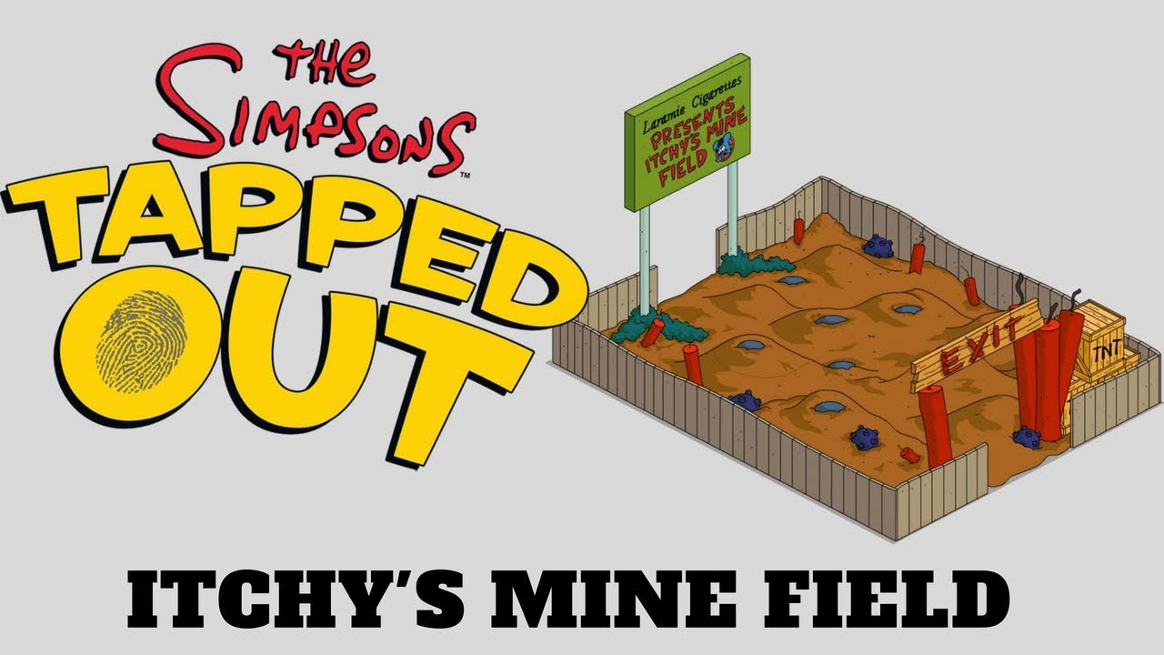 The Simpsons Tapped Out Premium Gameplay - Itchy's Mine Field - YouTube