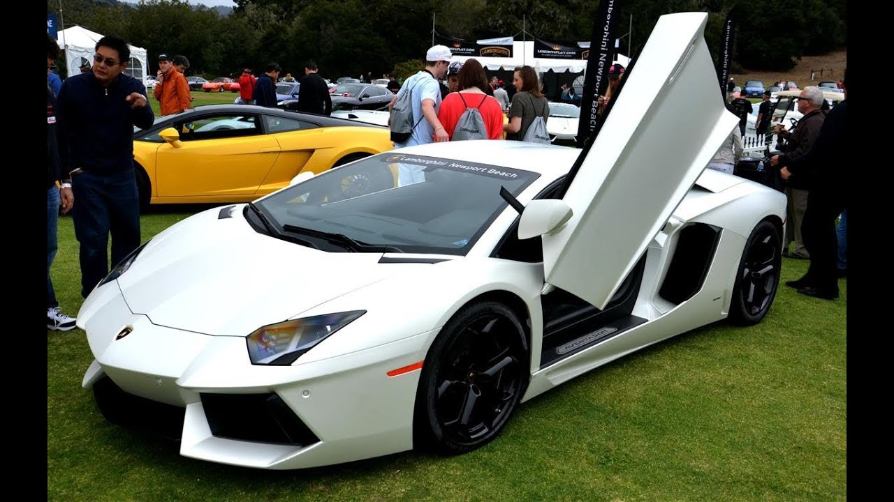 Lamborghini Aventador LP700-4 - Pearl White - YouTube
