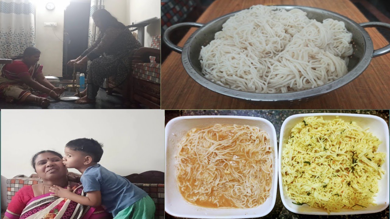 Akki shavige recipe//idiyappam recipe// ottu shavige// Rice noodles at ...