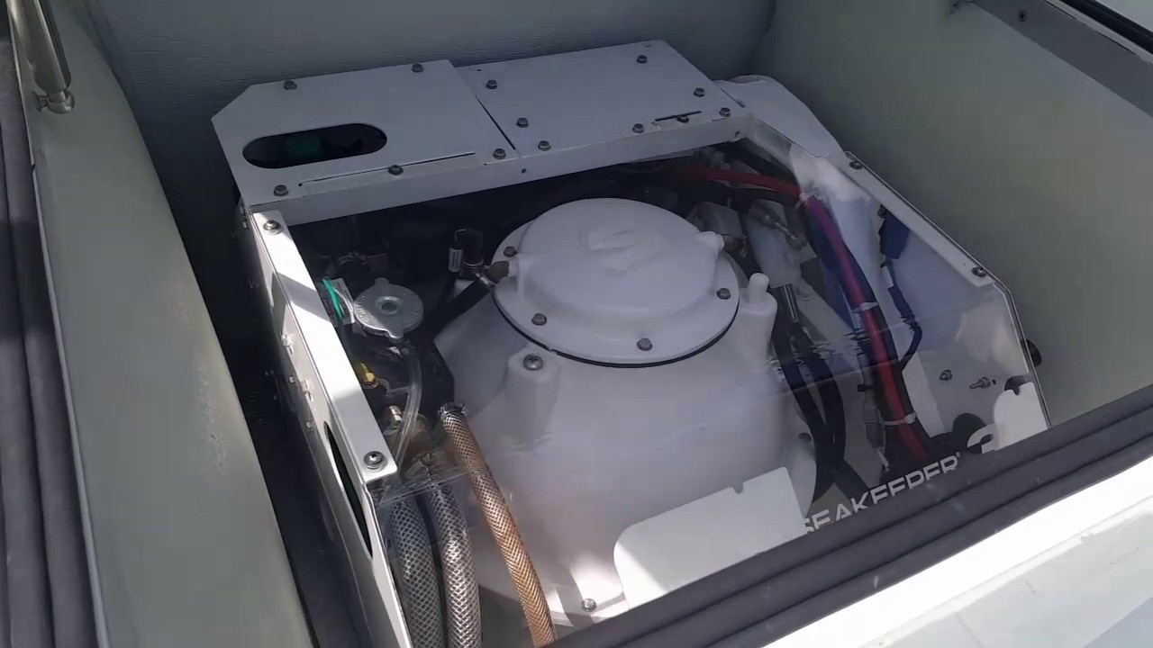 Seakeeper boat stabilizer Lower Bay Boat Show - YouTube
