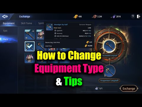 MIR4 How to Change Equipment Type & Tips - YouTube