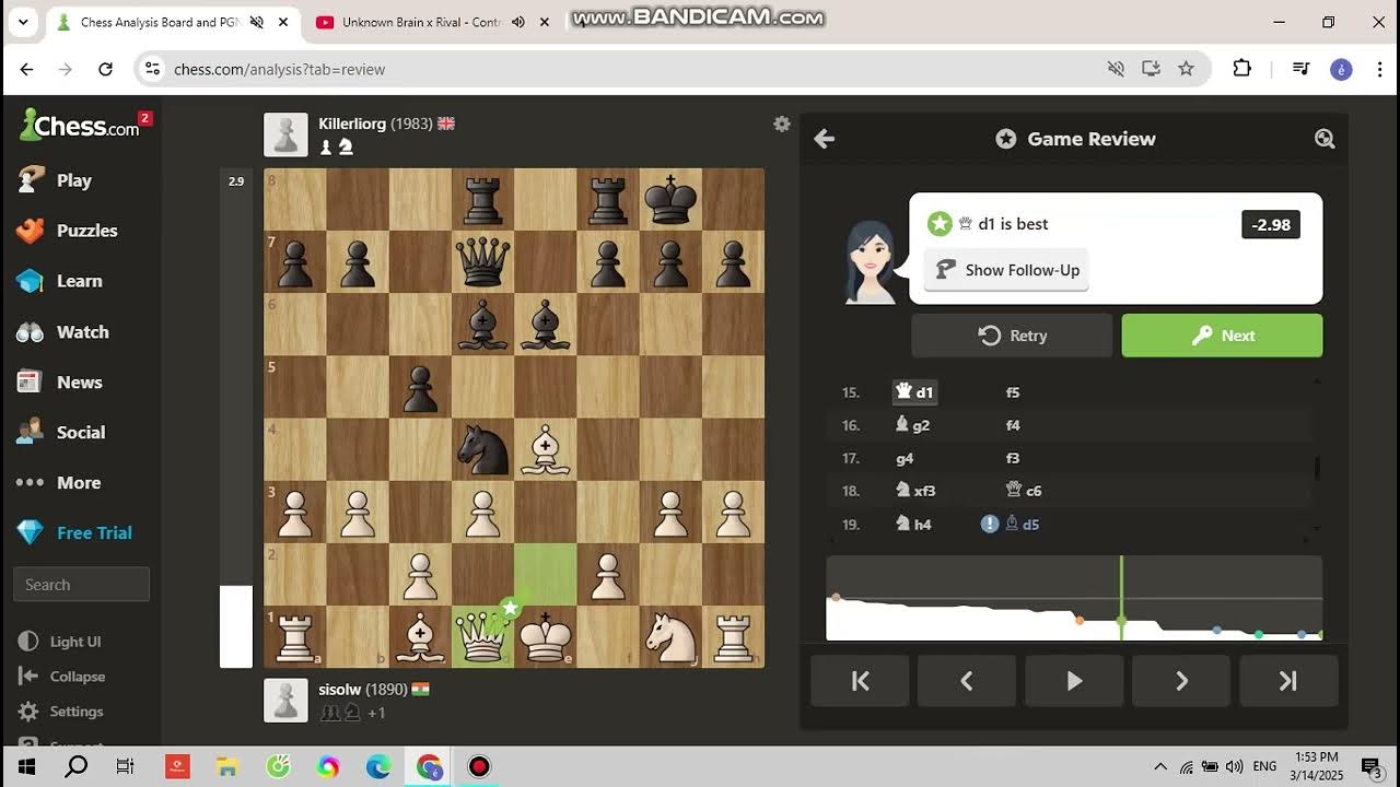 [Chess.com] Brilliant move♝ - YouTube