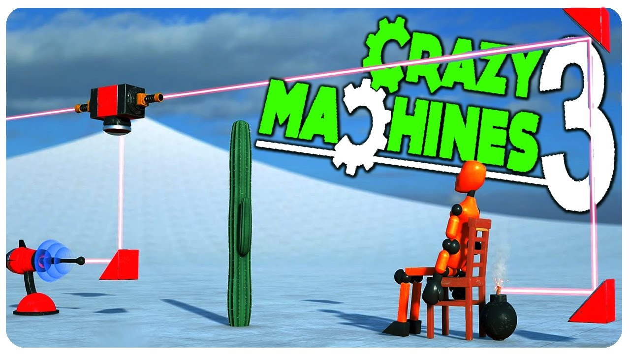 CRAZY MACHINES 3 - SHARKS WITH FREAKING LASER BEAMS? | Crazy Machines 3 ...