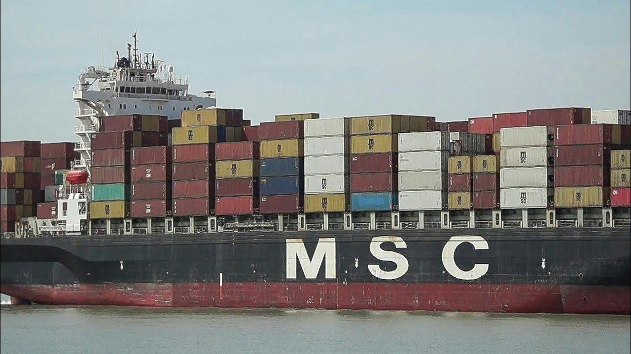 MSC GENEVA worlds first "widened" containership arriving at port of ...