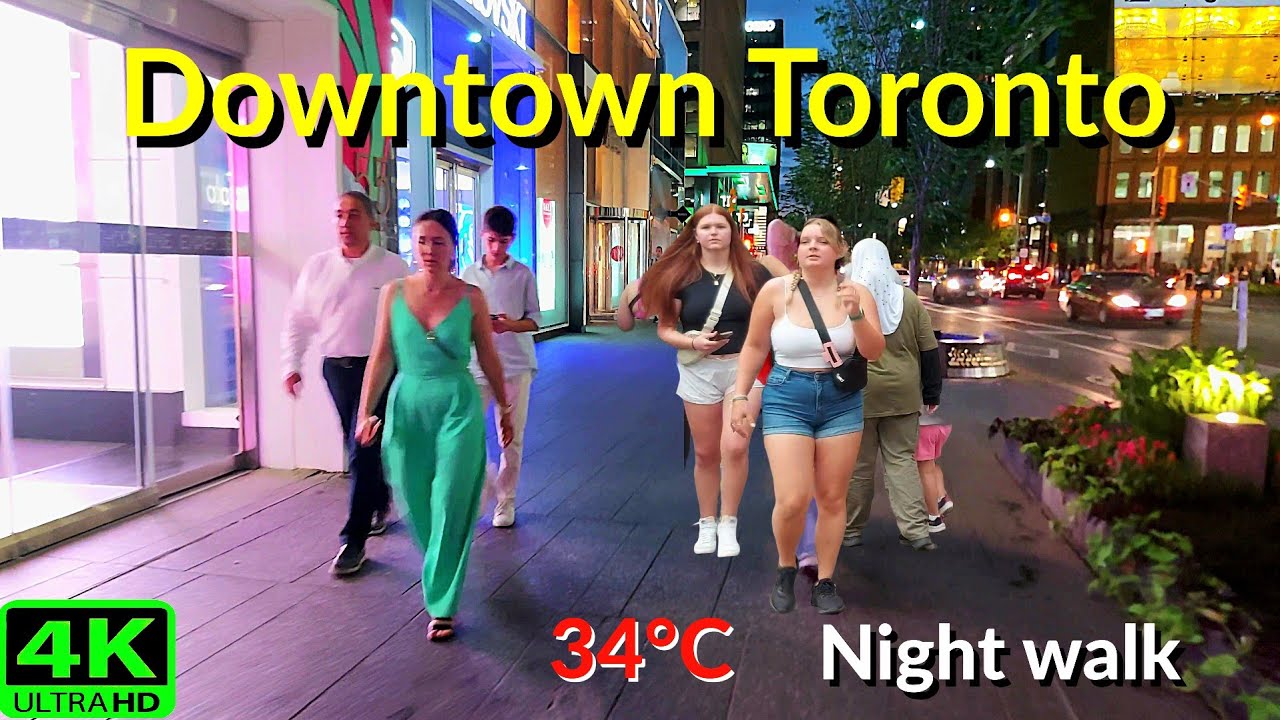 【4K】TORONTO HEAT WAVE | DOWNTOWN TORONTO WALKING TOUR - YouTube