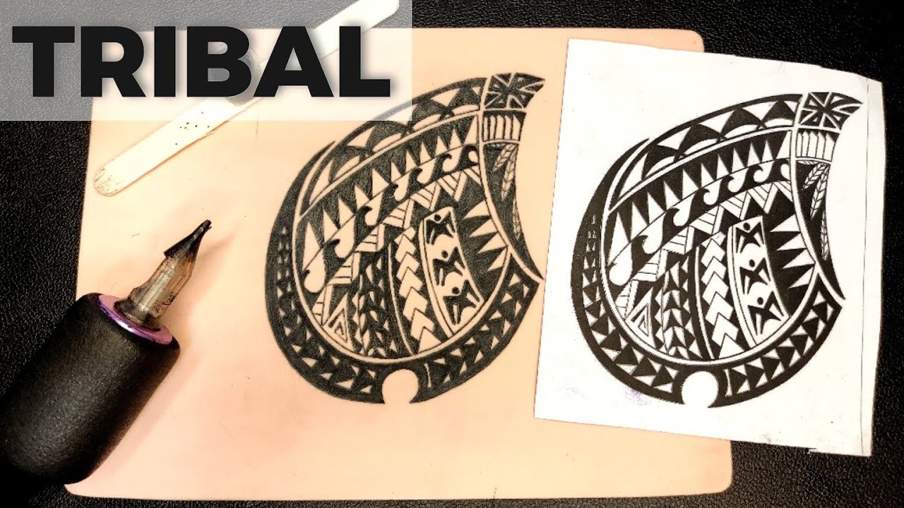 TRIBAL Tattoo Techniques(Fill) | For Beginner - YouTube