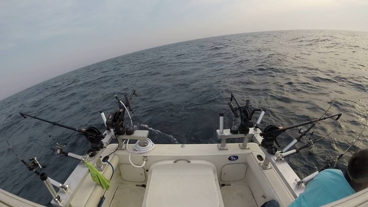 Salmon Fishing Two Rivers, WI June 2016 - YouTube