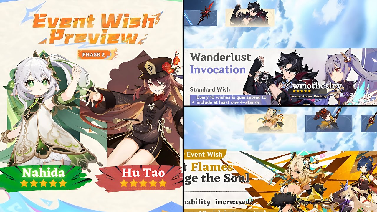 NEW UPDATE On Version 5.1 BANNERS!! Nahida RERUN And Wriothesley On ...