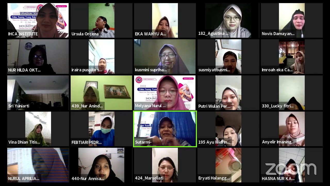 GRADUATION ONLINE TRAINING BABY MASSAGE BY IHCA INSTITUTE - YouTube