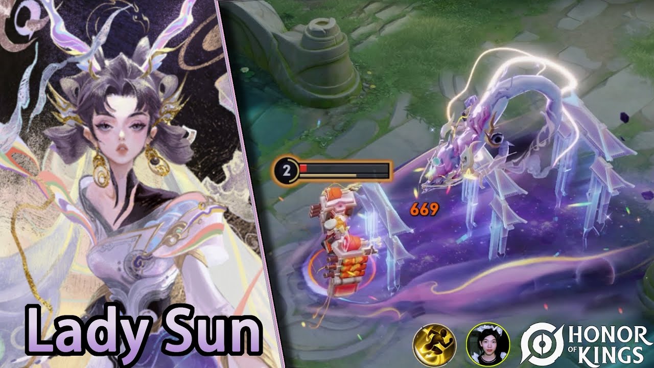 Honor of Kings（Lady Sun）This is Lady Sun's best skin.｜Esta é a melhor ...