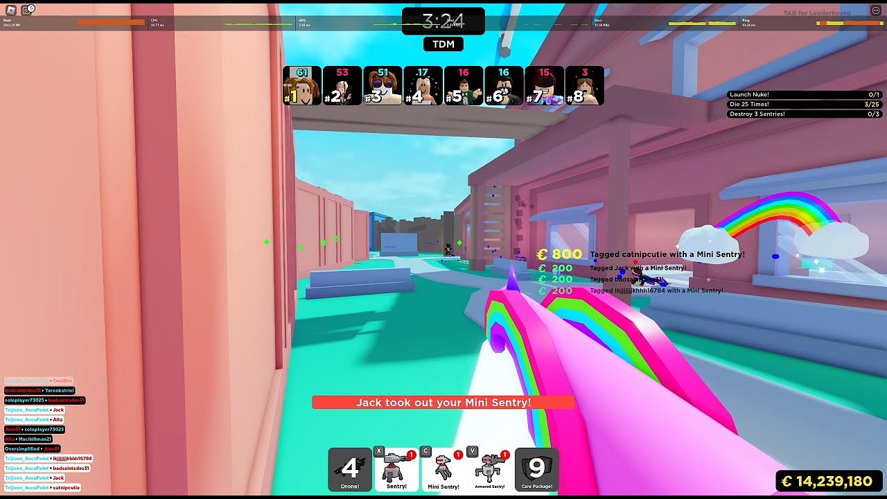 Roblox - Big Paintball - 82 tags on Nuketown map (TDM) using Unicorn ...