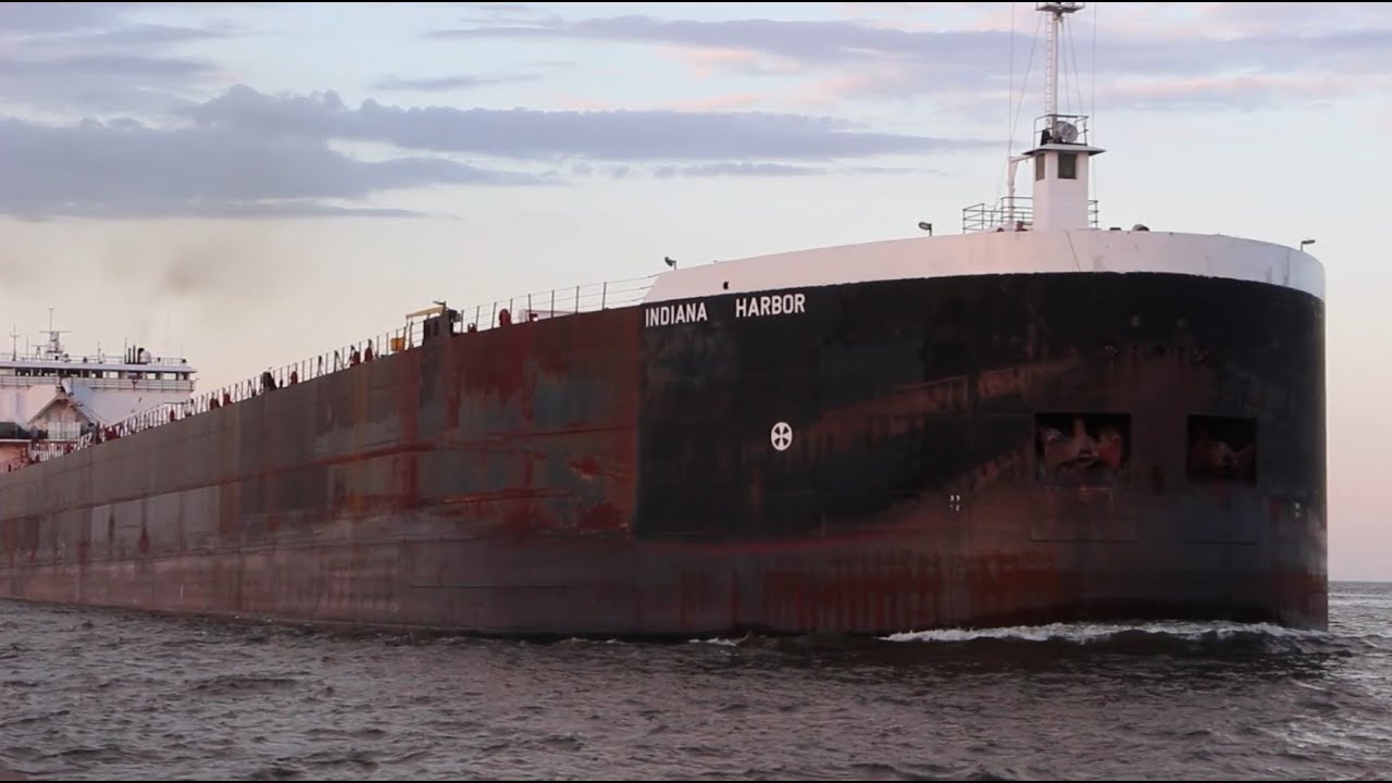 Indiana Harbor - Arriving Light To Pick Up A Load Of Coal - YouTube